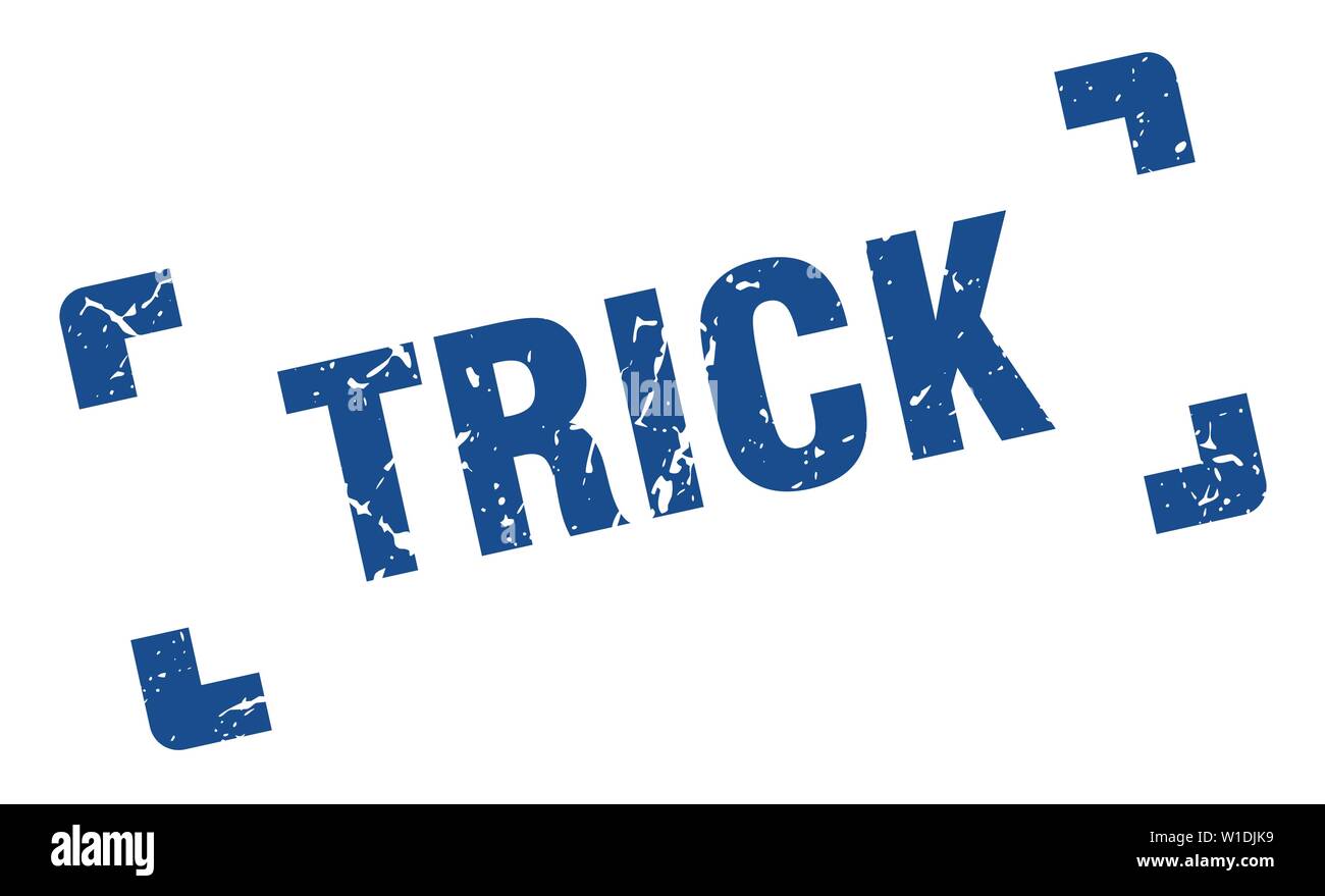 trick stamp. trick square grunge sign. trick Stock Vector Image & Art ...