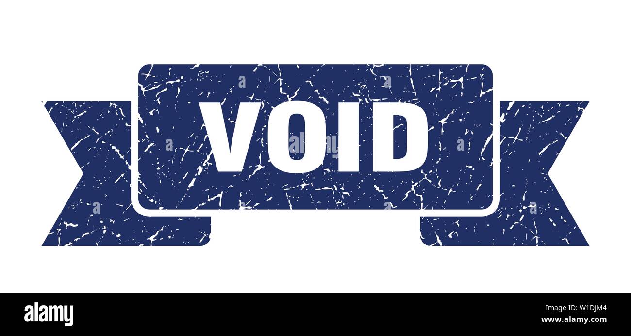 void grunge ribbon. void sign. void banner Stock Vector Image & Art - Alamy