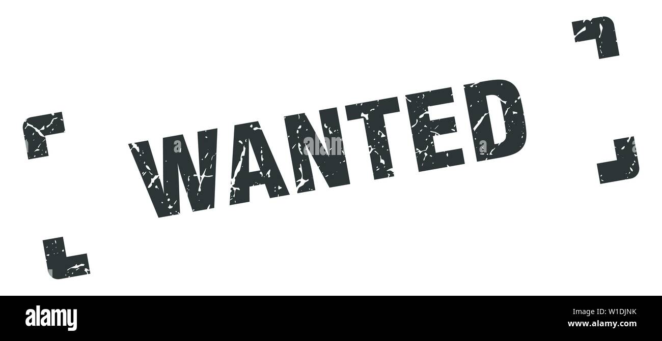 Wanted stamp vector Black and White Stock Photos & Images - Alamy