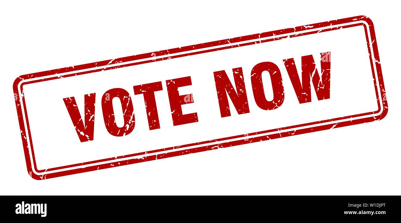 vote now stamp. vote now square grunge sign. vote now Stock Vector ...