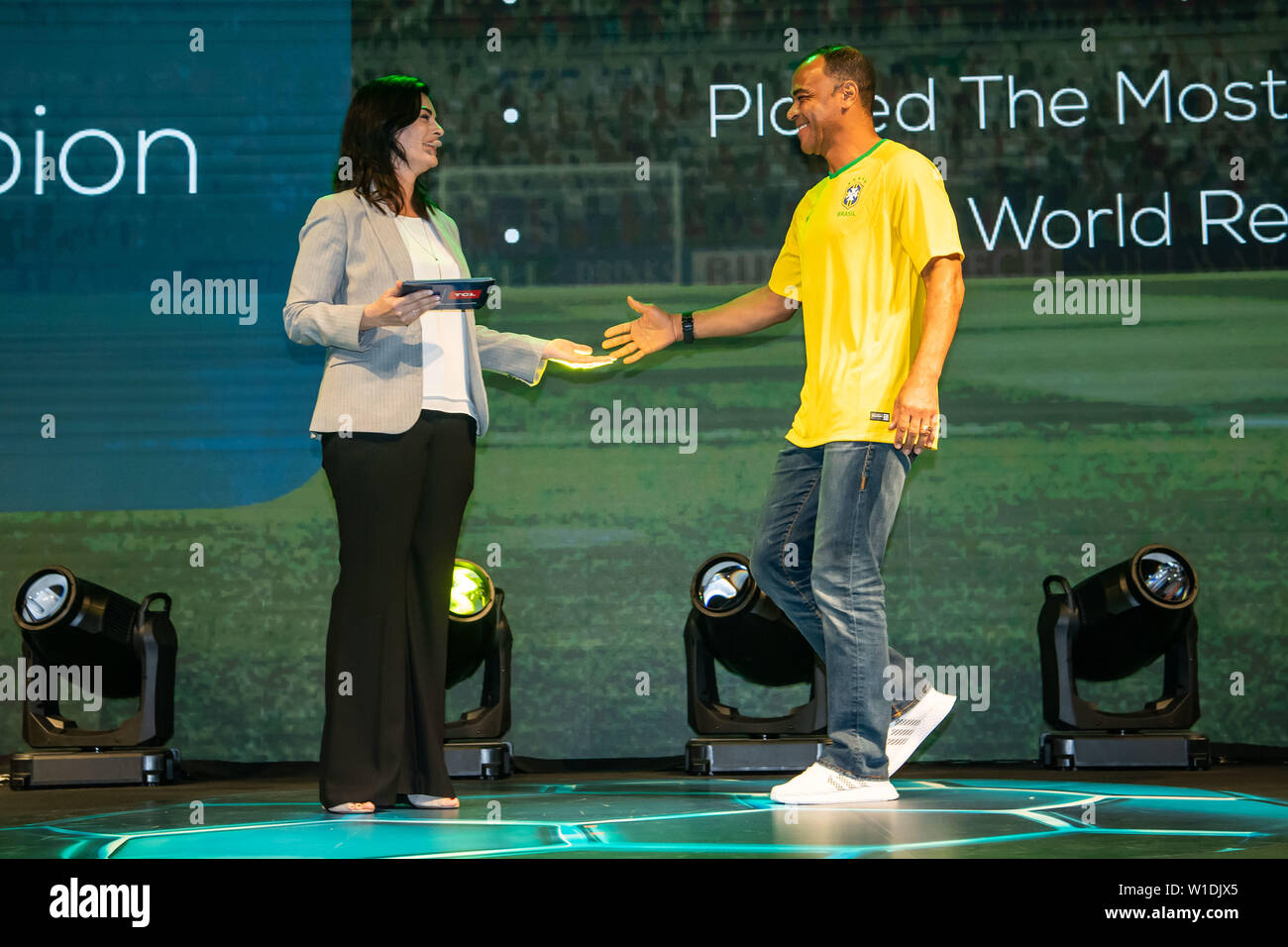 Former Brazilian football player Marcos Evangelista de Morais, known as ...