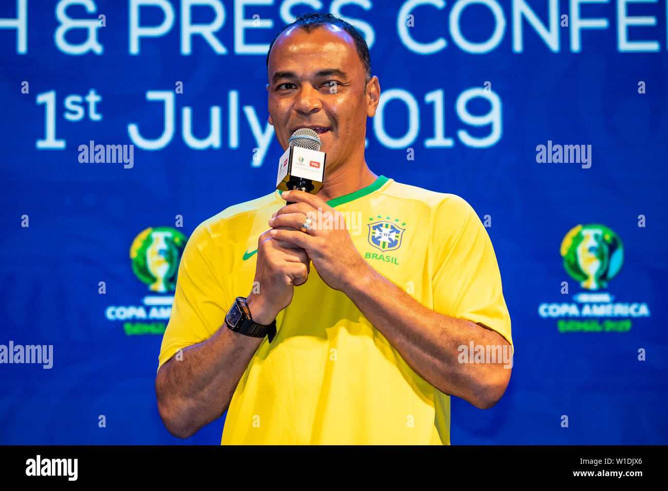 Former Brazilian football player Marcos Evangelista de Morais, known as ...