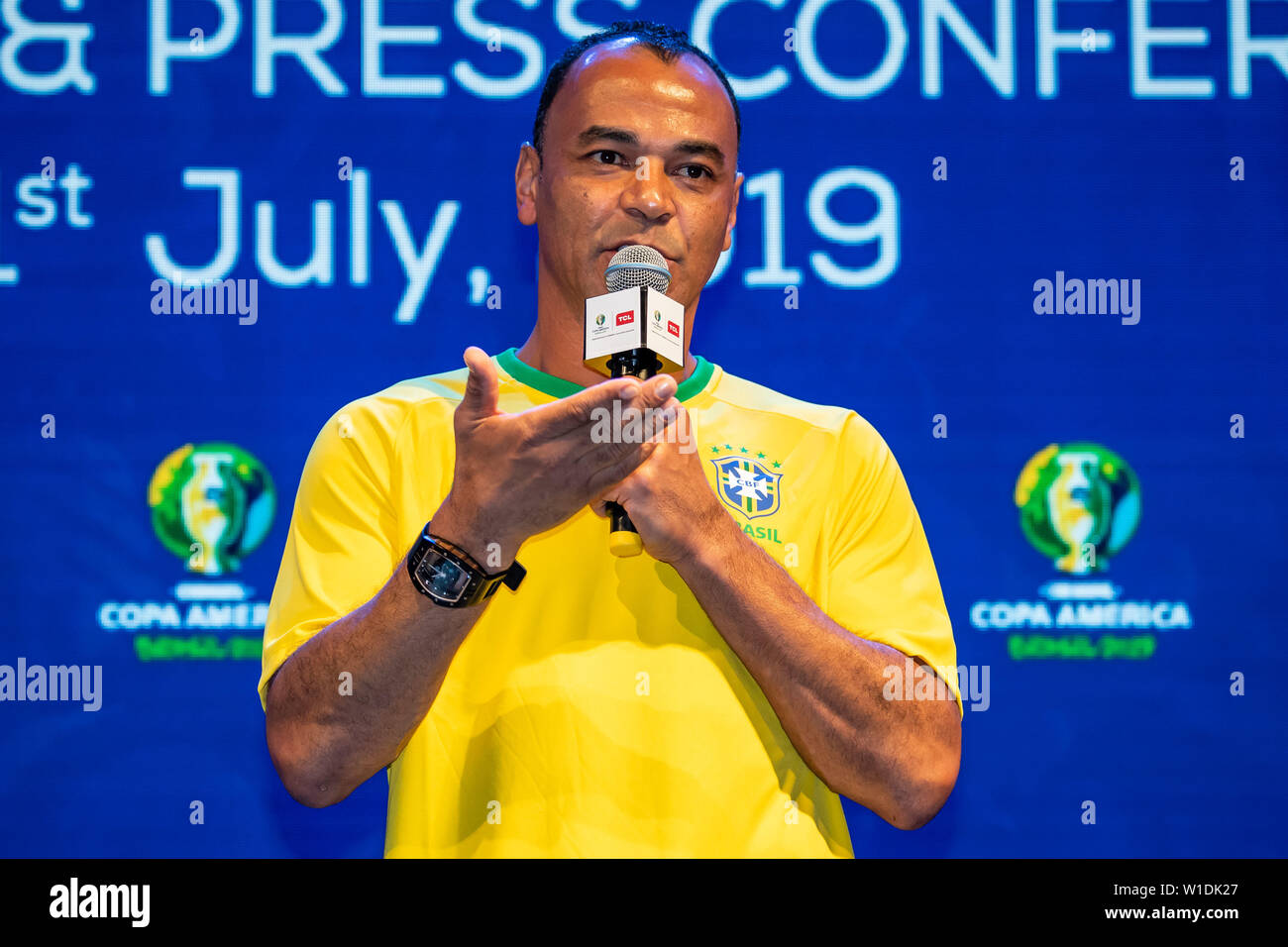 Former Brazilian football player Marcos Evangelista de Morais, known as ...