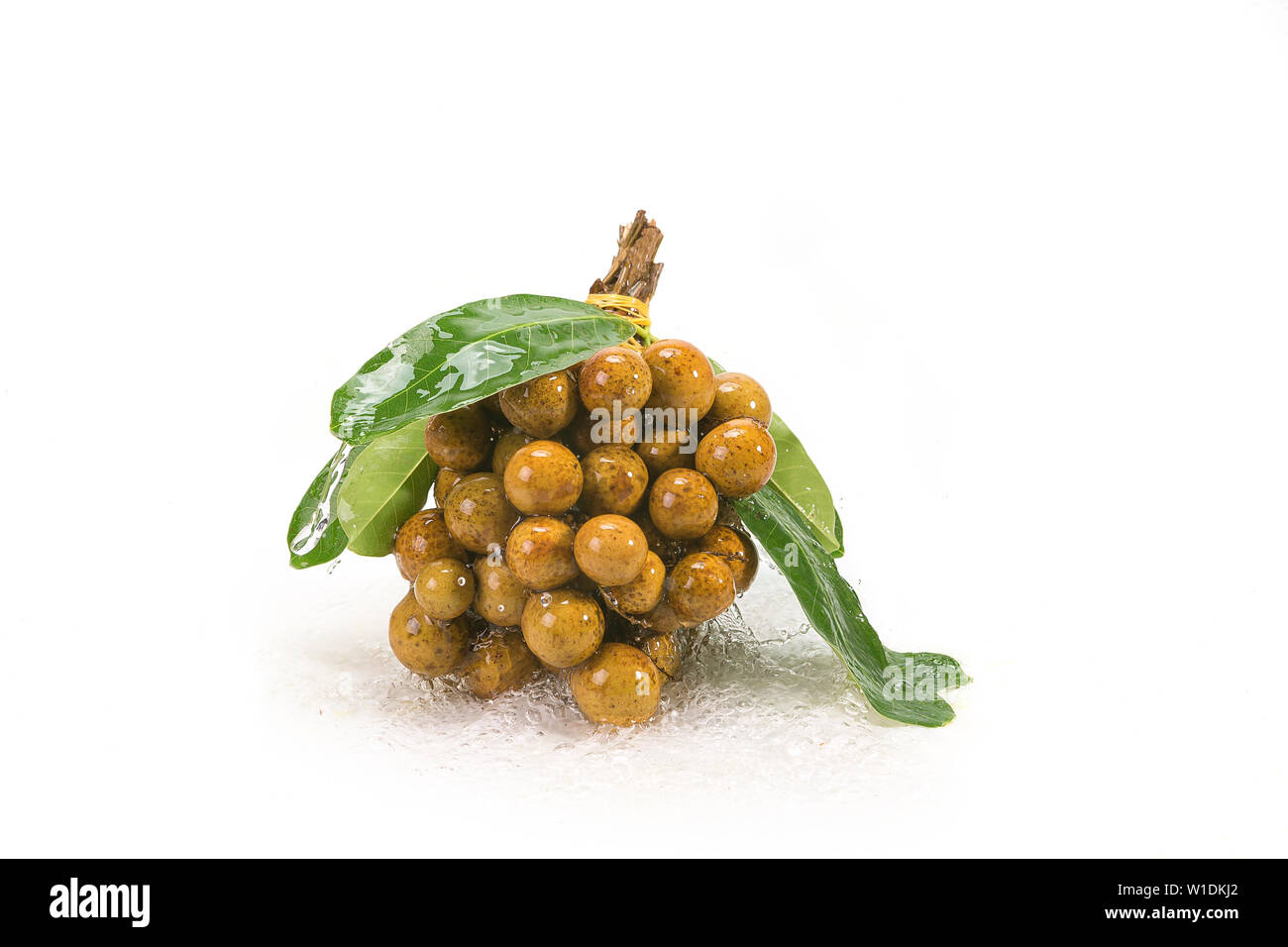 Fresh longan (dimocarpus longan), isolated on white background Stock ...