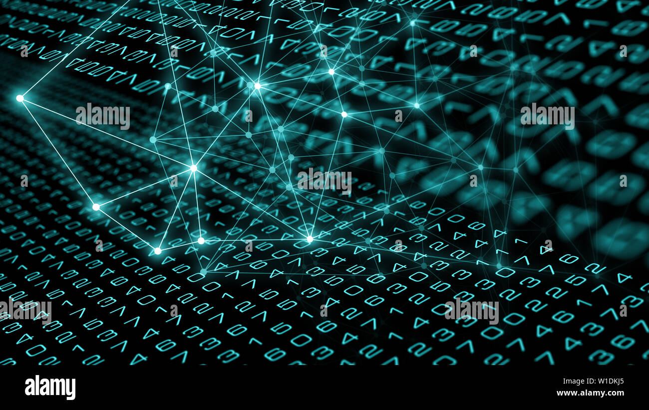 Coding background, cybersecurity IT, connections abstract digital chaos ...