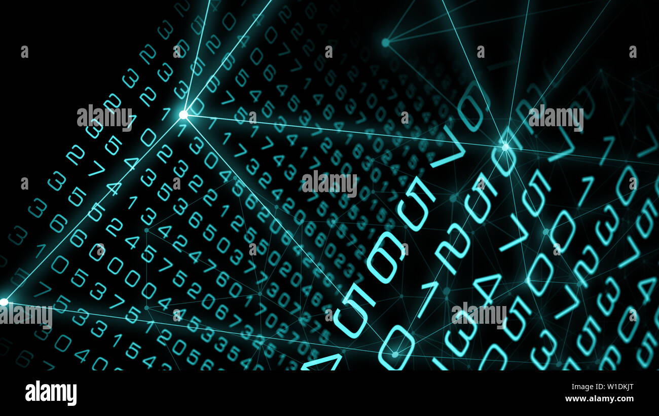 Computer Algorithm Programming Abstract Transformation Dots Connected