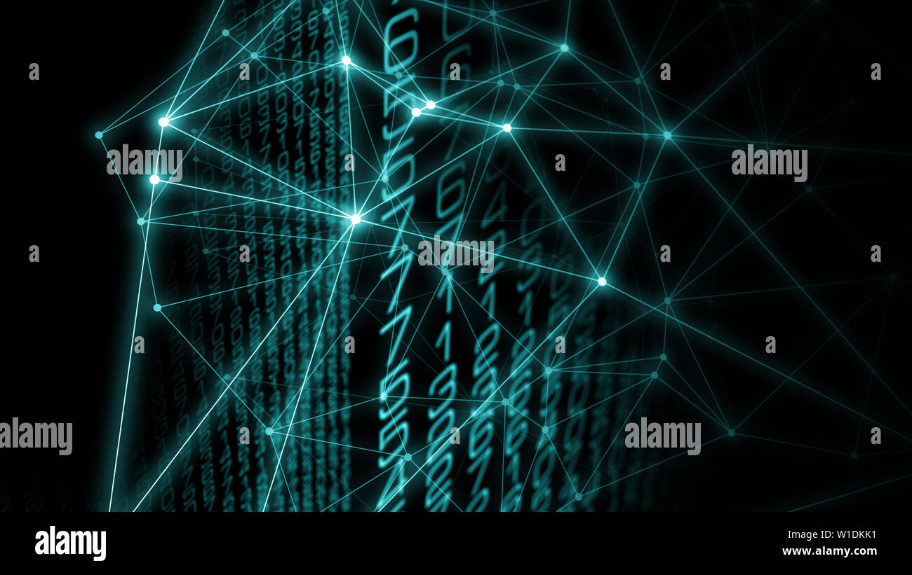 Digital numbers dot connection hi-res stock photography and images - Alamy