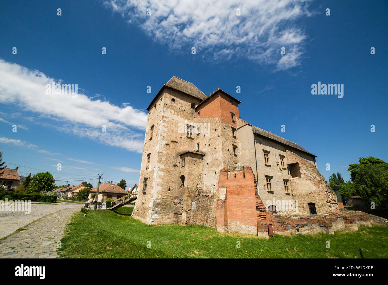 Simontornya, Hungary - APRIL 26, 2018: View to medieval castle of ...