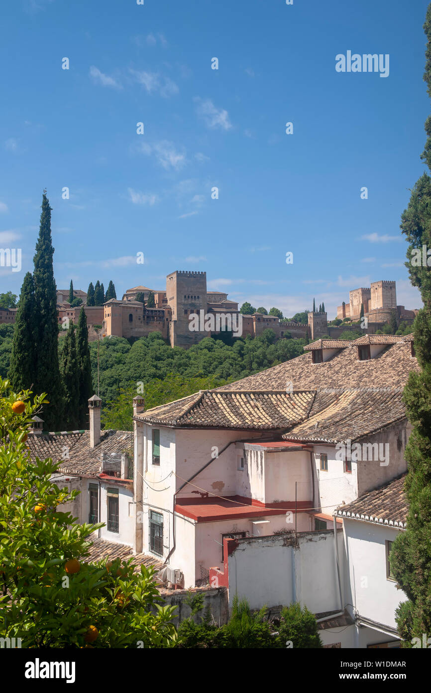 The albaicin district from the alhambra hi-res stock photography and ...