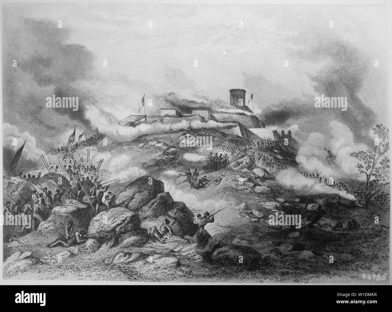 General Quitman Entering Mexico City With Battalion of Marines ...