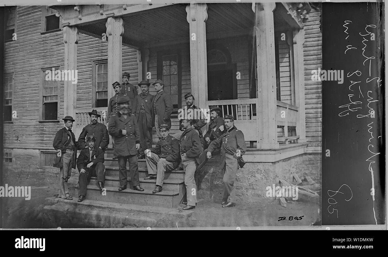 General Sedgwick and Staff Stock Photo - Alamy
