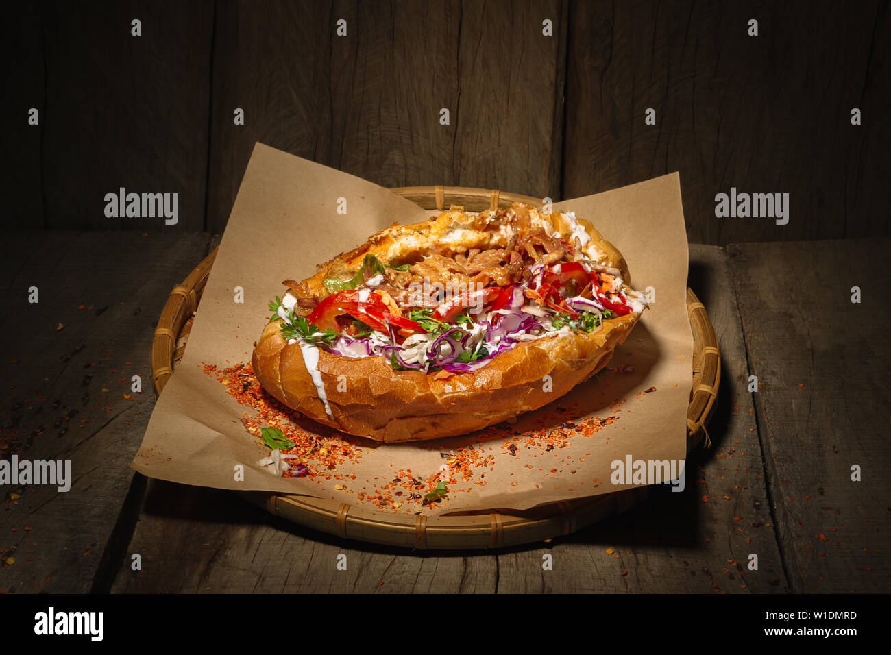 Chicken roll filled with tuna hi-res stock photography and images - Alamy