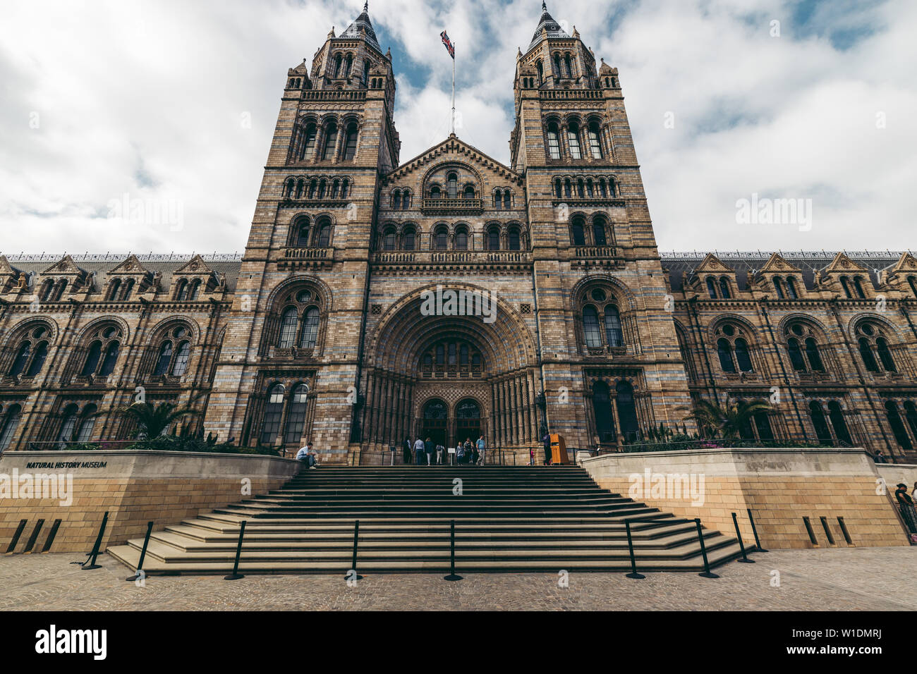 LONDON - JUNE 26, 2019: Exterior of Natural History Museum building in ...