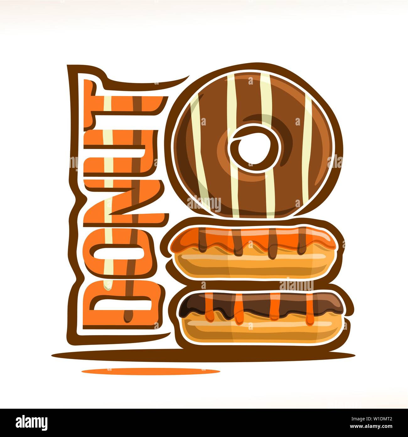 Vector logo for Donut Stock Vector Image & Art - Alamy