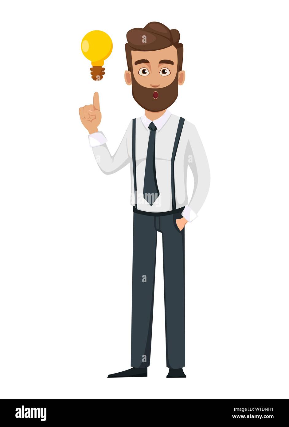 Surprised corporate man Stock Vector Images - Alamy