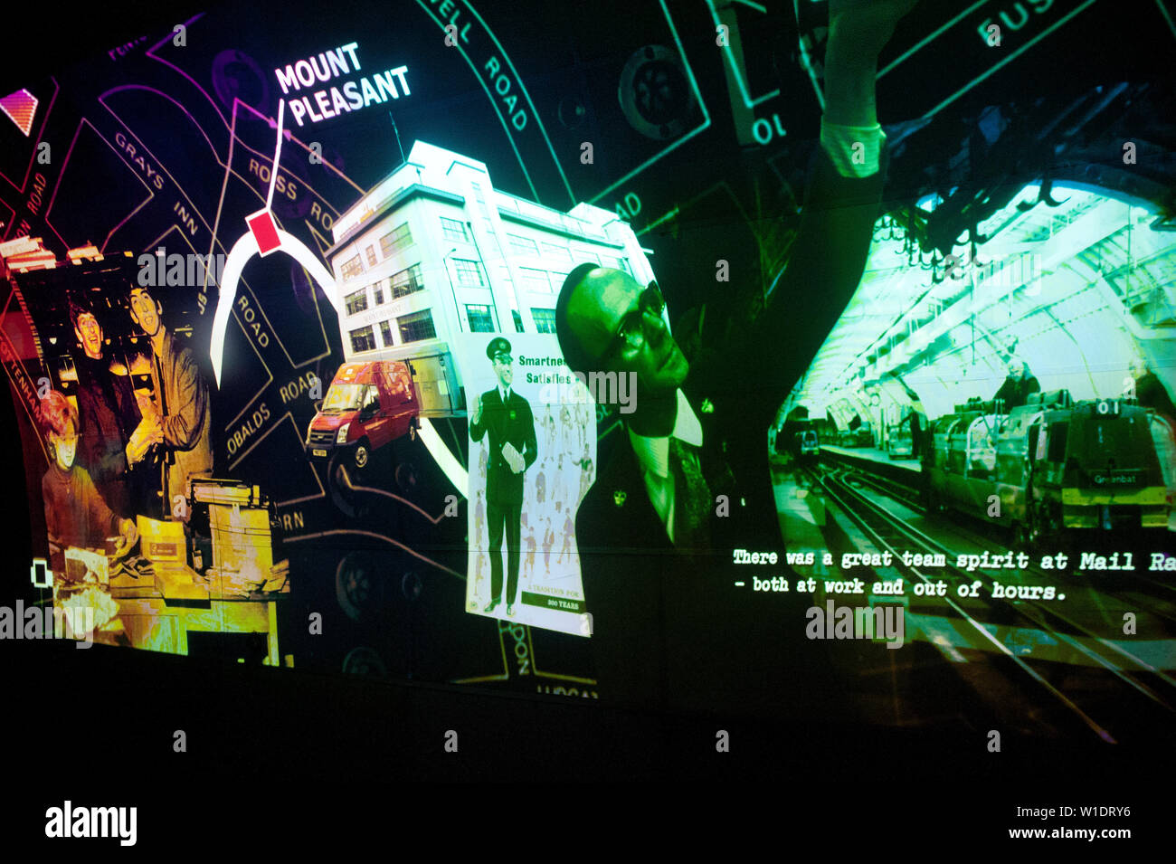 Mail Rail train at the postal museum, London Stock Photo - Alamy