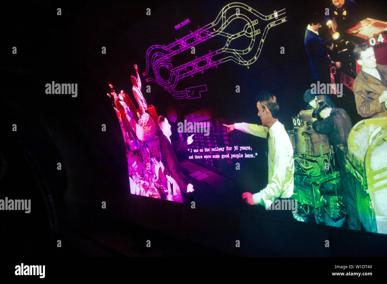 Mail Rail train at the postal museum, London Stock Photo - Alamy