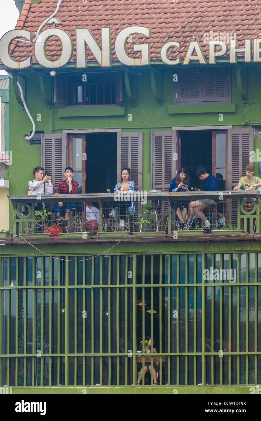 Cong Cafe , Hanoi Vietnam Stock Photo - Alamy
