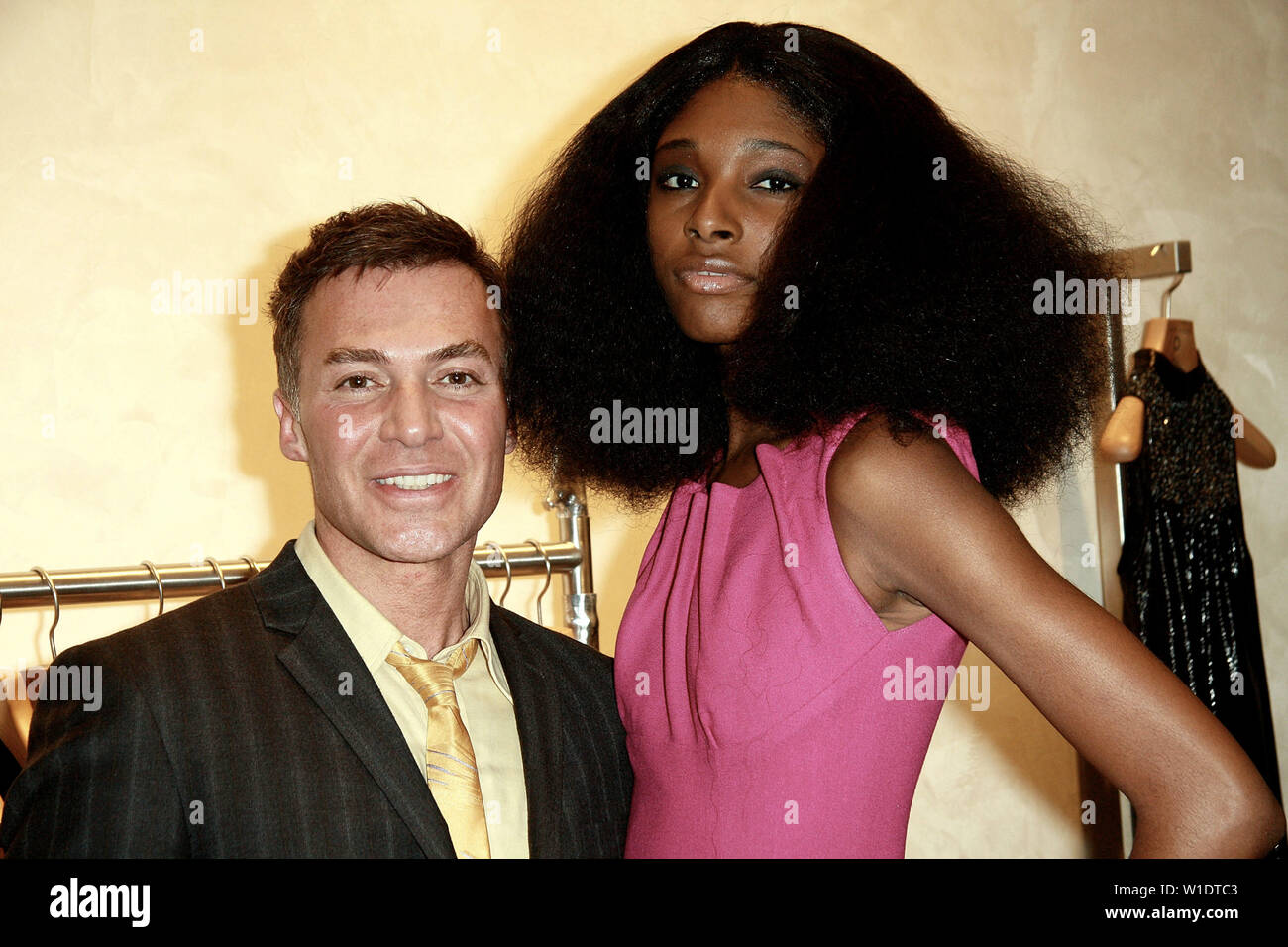 New York, USA. 5 February, 2009. Designer, Loris Diran, poses with ...