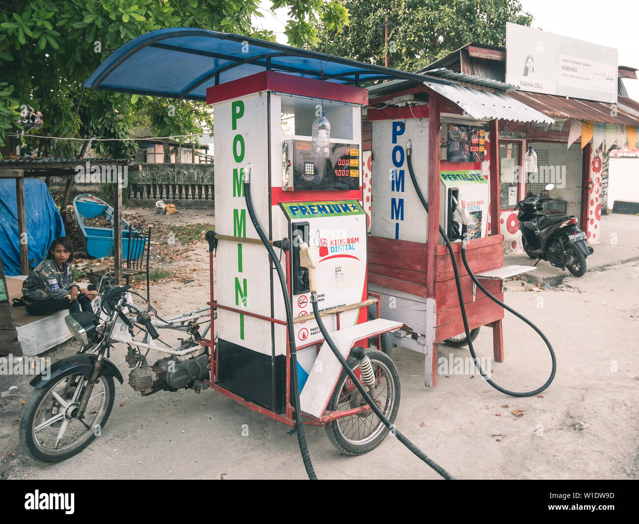 Funny sign gas station hi-res stock photography and images - Alamy