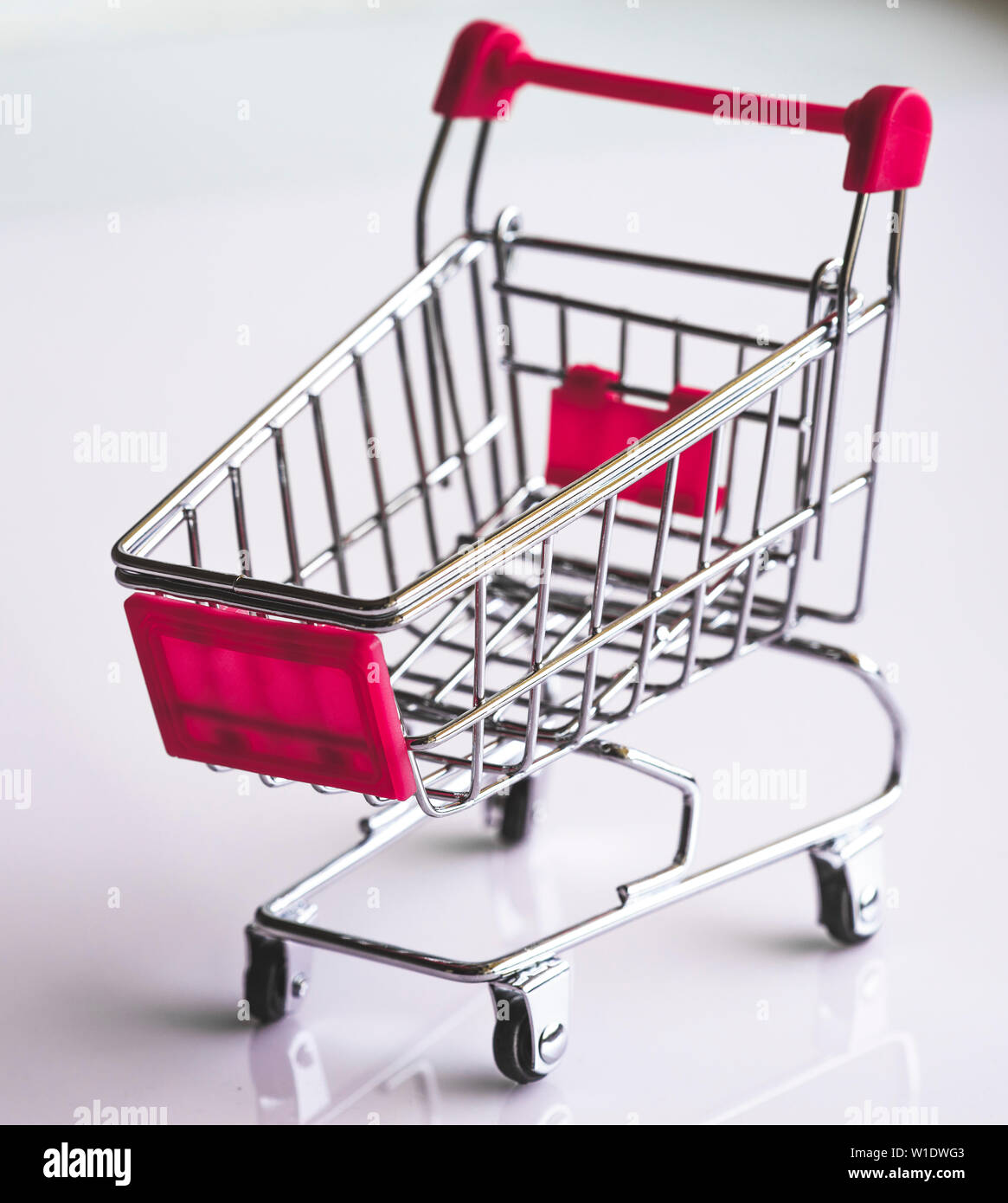 Grocery Supermarket Realistic Trolley Cart, Empty Shopping Cart for ...