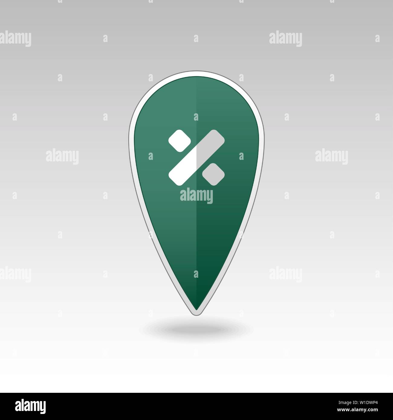 Division pin map icon. Map pointer. Map markers. Destination vector ...