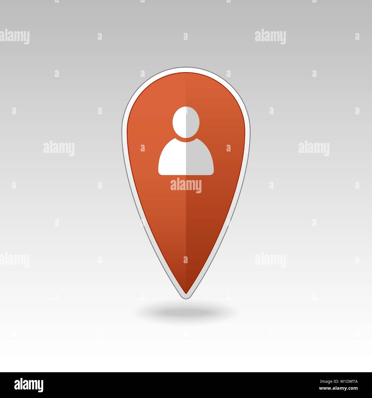 Location people pin map icon. Map pointer. Map markers. Destination ...
