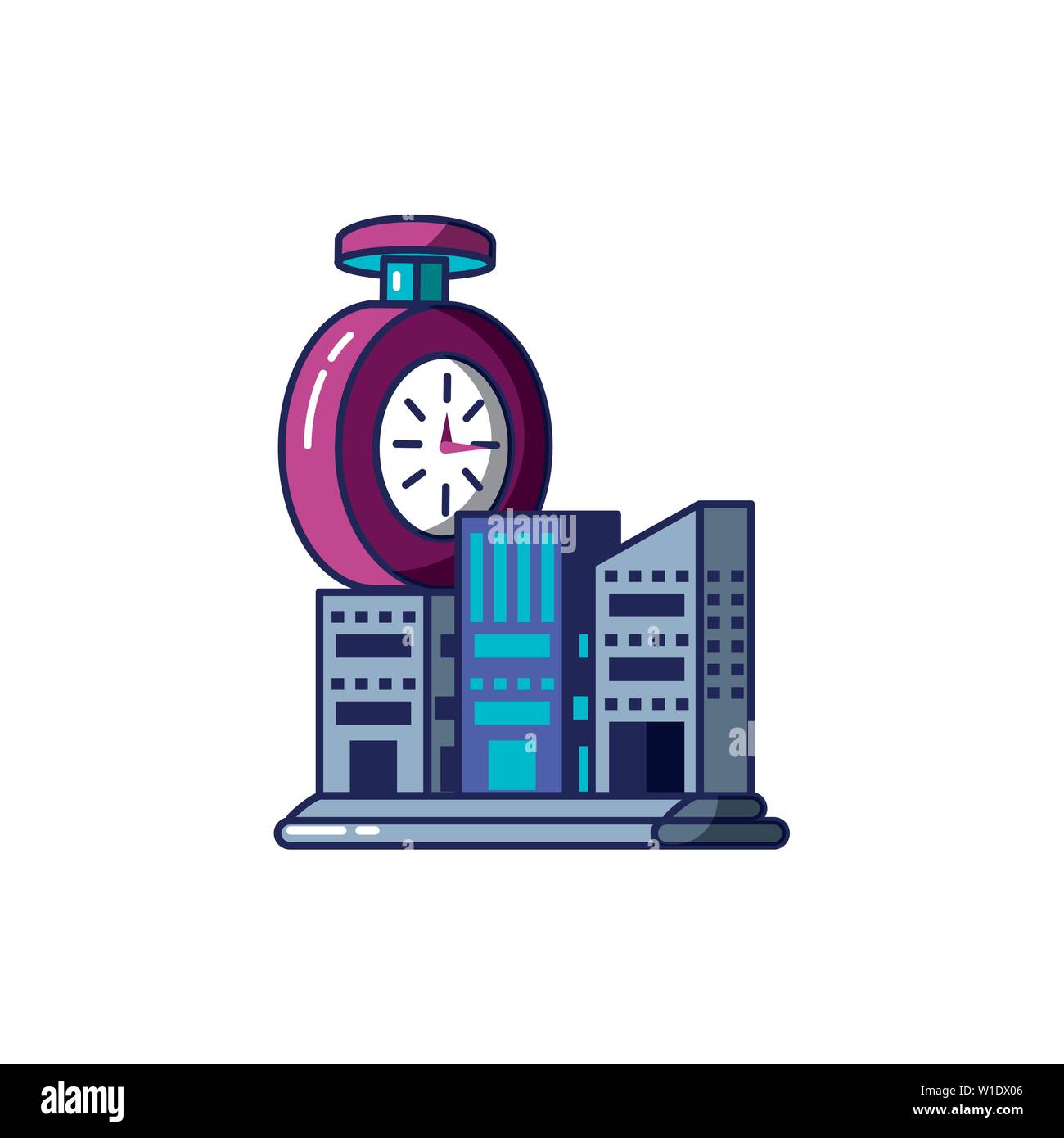 Competitive buildings Stock Vector Images - Alamy