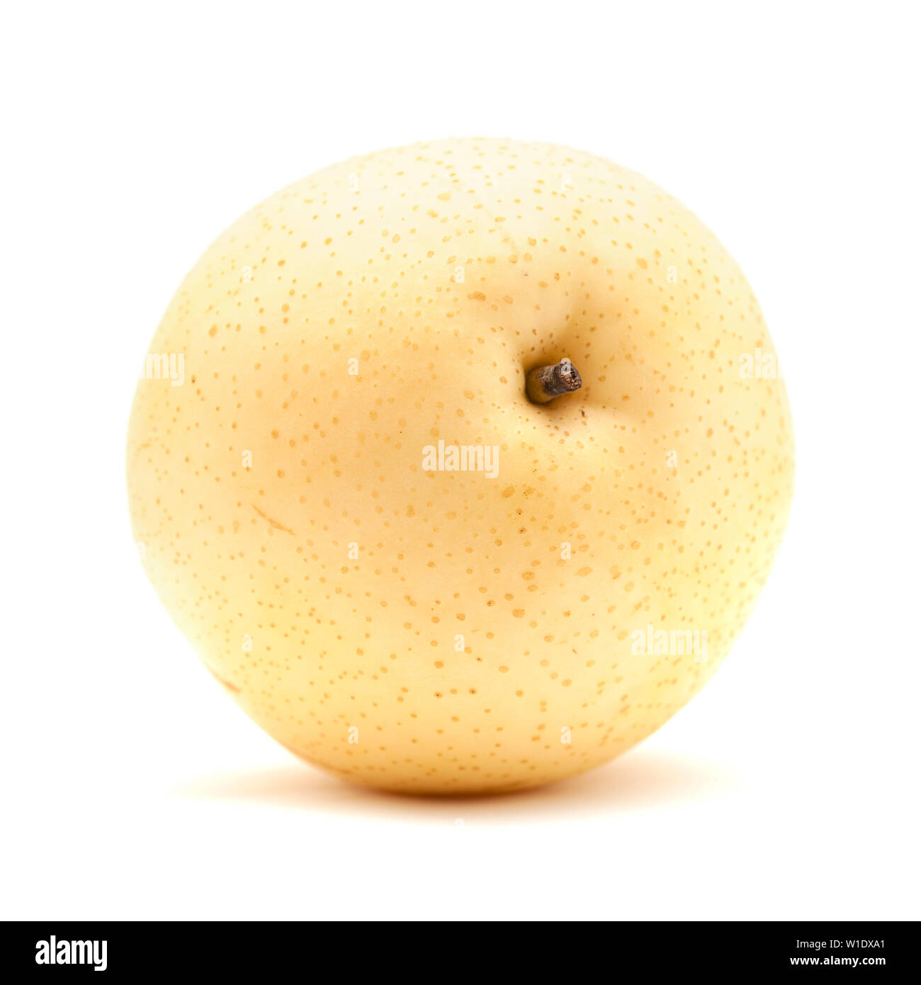 Asian pear fruit isolated on white background Stock Photo - Alamy
