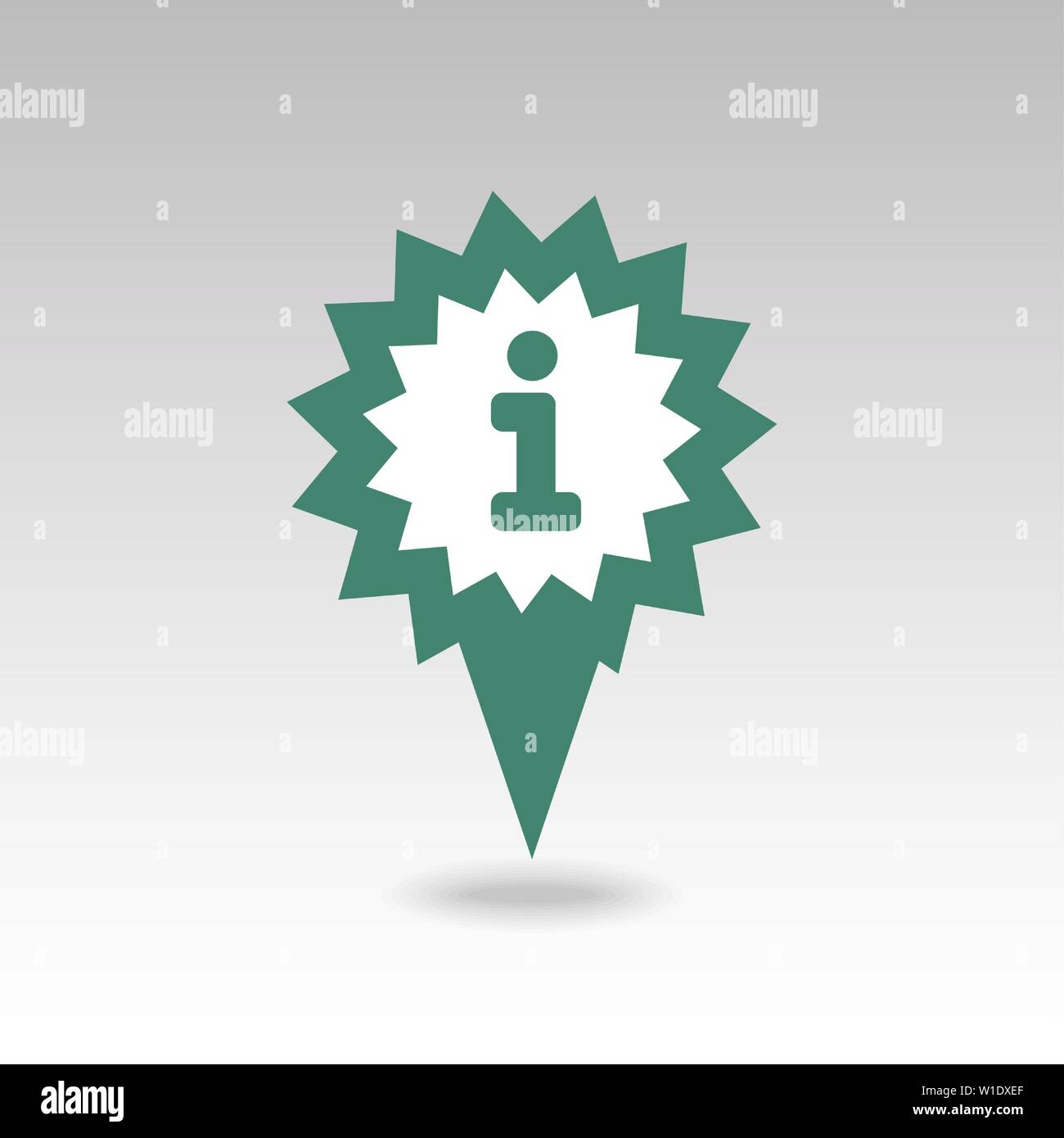 Information pin map icon. Map pointer. Map markers. Destination vector ...