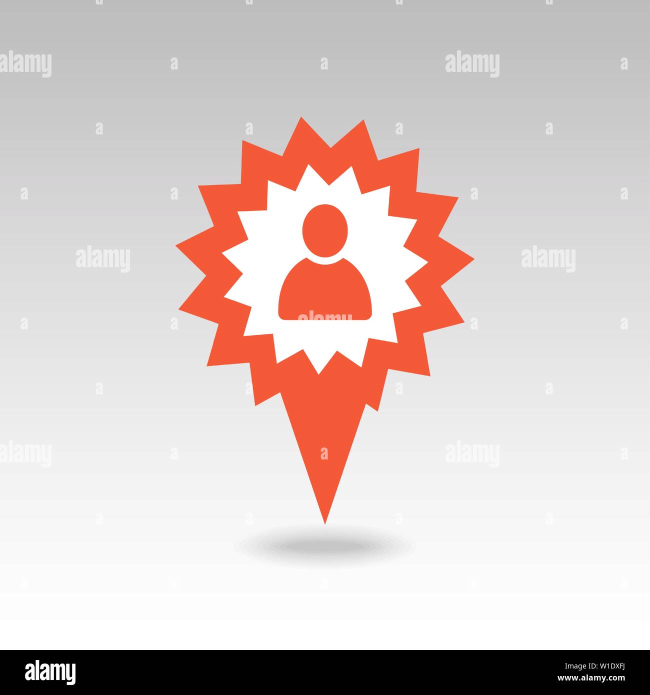Location people pin map icon. Map pointer. Map markers. Destination ...