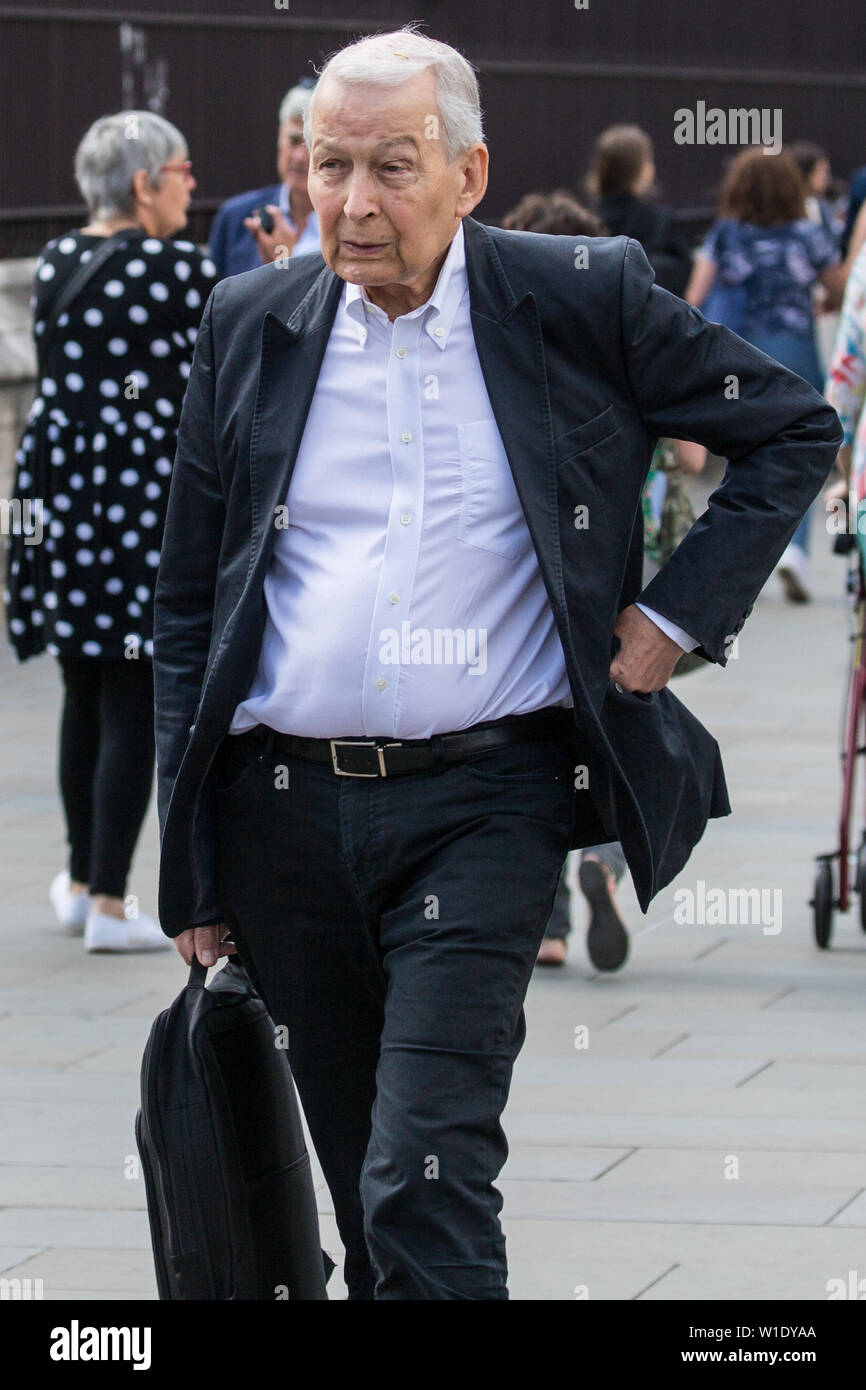 London, UK. 2 July, 2019. Frank Field, Independent MP for Birkenhead ...
