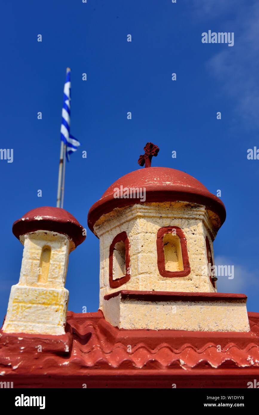 Miniature Greek church shrine,memorial church,church ,Paleokastritsa ...
