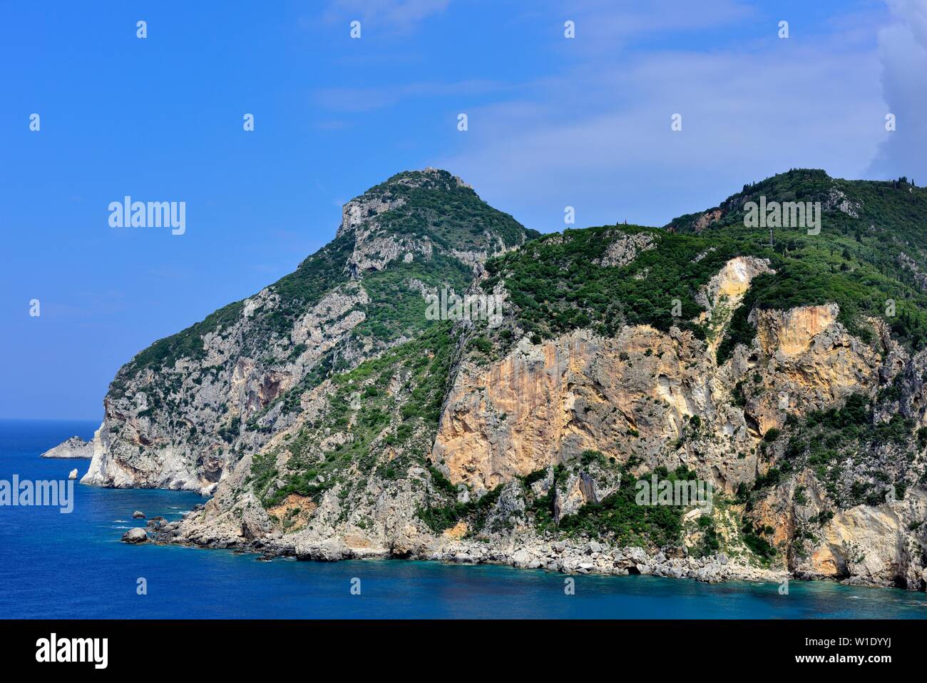 Angelokastro byzantine castle hi-res stock photography and images - Alamy