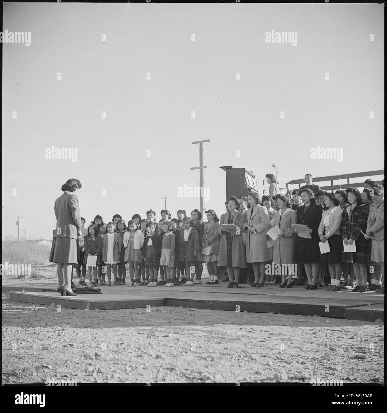 Gila River Relocation Center, Rivers, Arizona. Sunrise Services ...