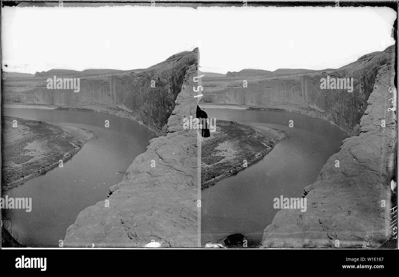 Glen Canyon. Colorado River, 1872, photo by Fennemore. Shows nice river ...