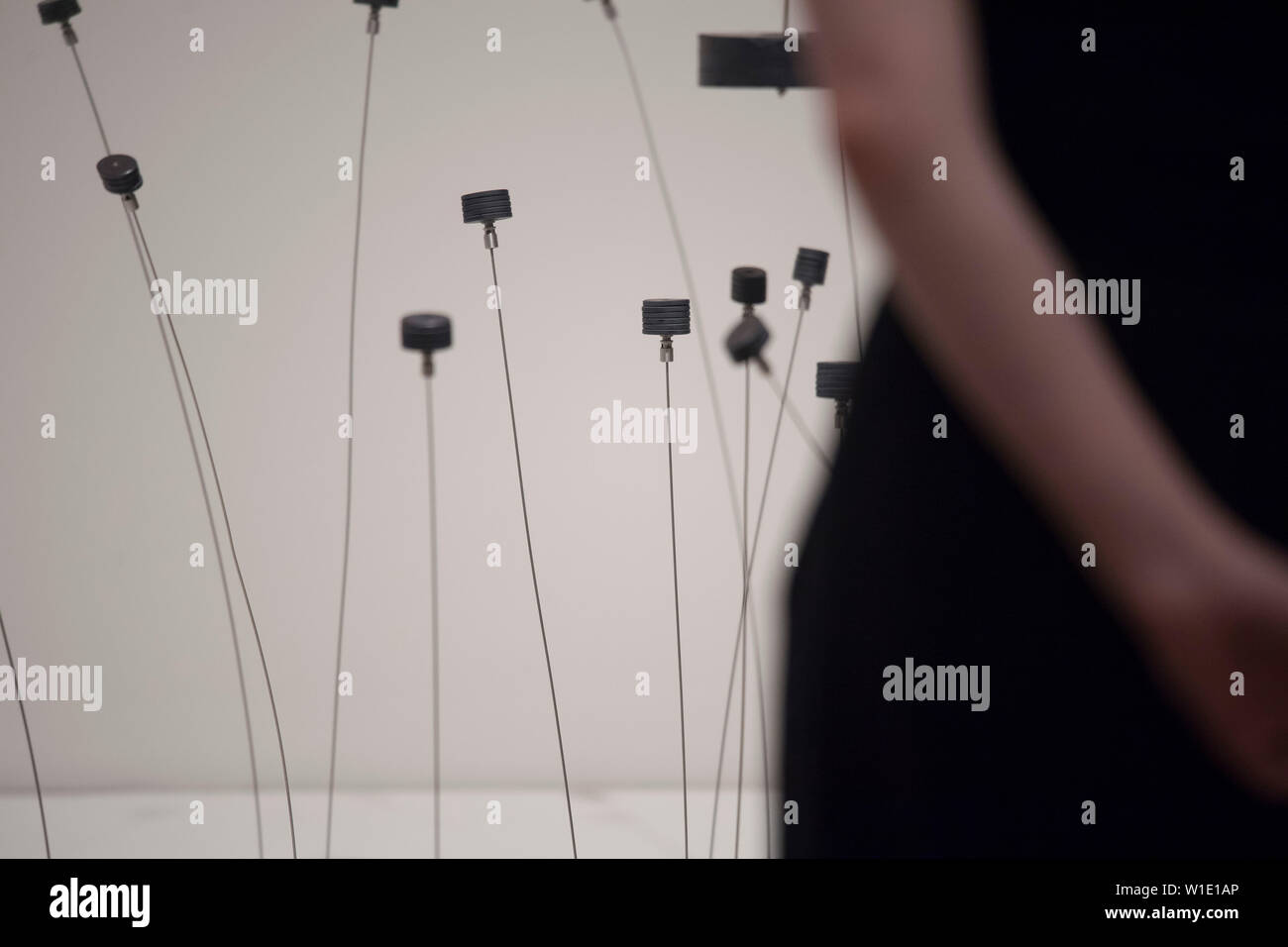 Tate Modern, London, UK. 2nd July 2019. Works by Takis, some of the ...