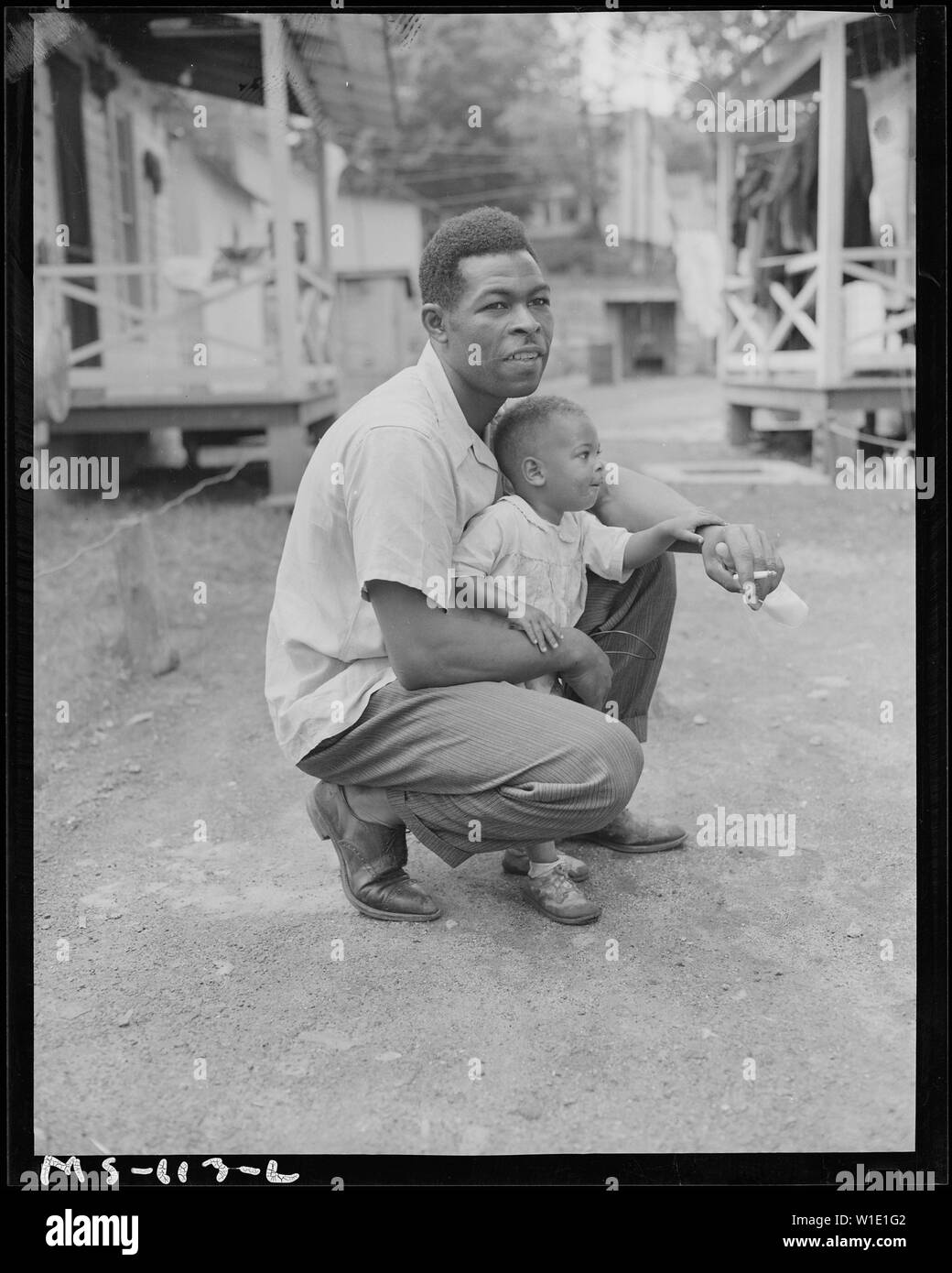 Gonzalla Sullivan, miner, with his little boy. Koppers Coal Division ...