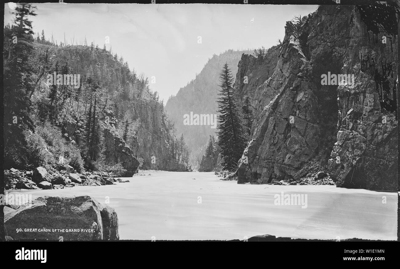 Gore Canyon of the Colorado River. Grand County, Colorado Stock Photo ...