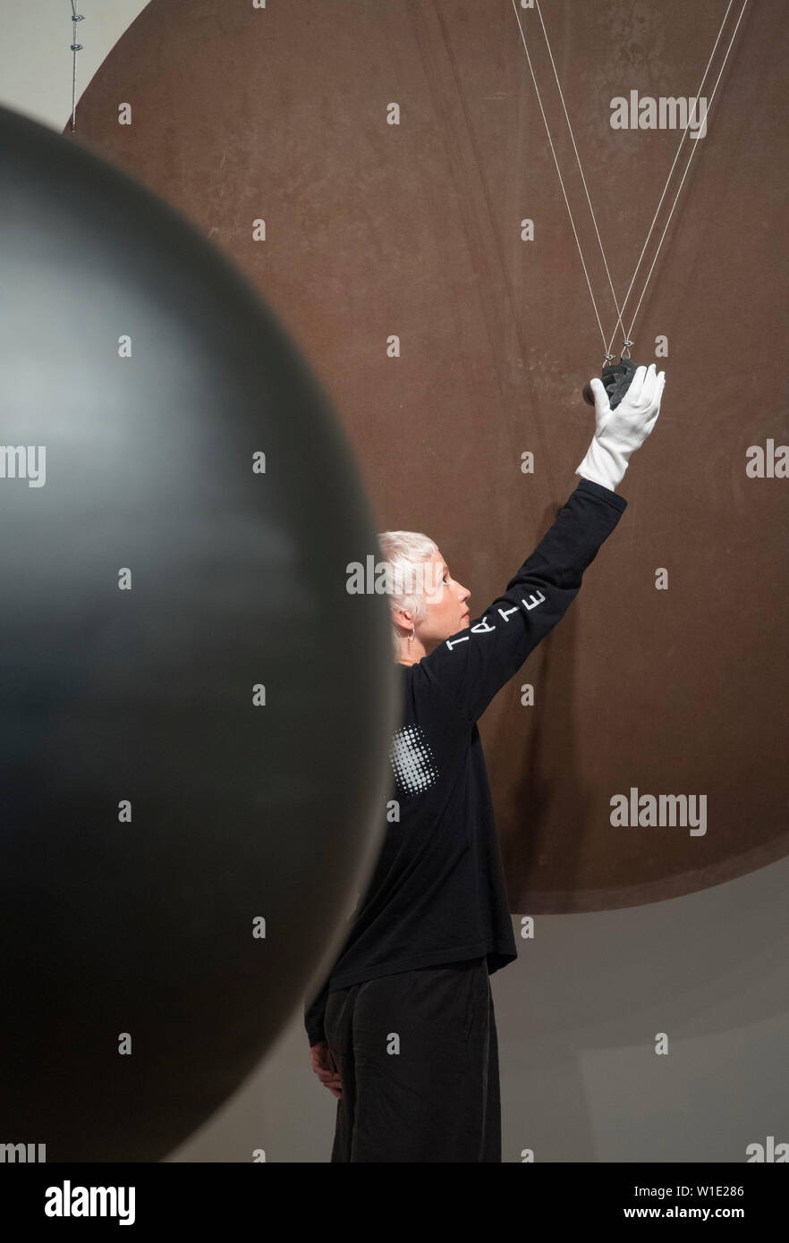 Tate Modern, London, UK. 2nd July 2019. Works by Takis, some of the ...