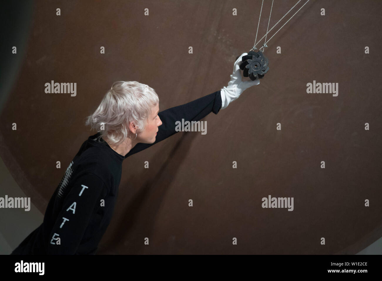 Tate Modern, London, UK. 2nd July 2019. Works by Takis, some of the ...
