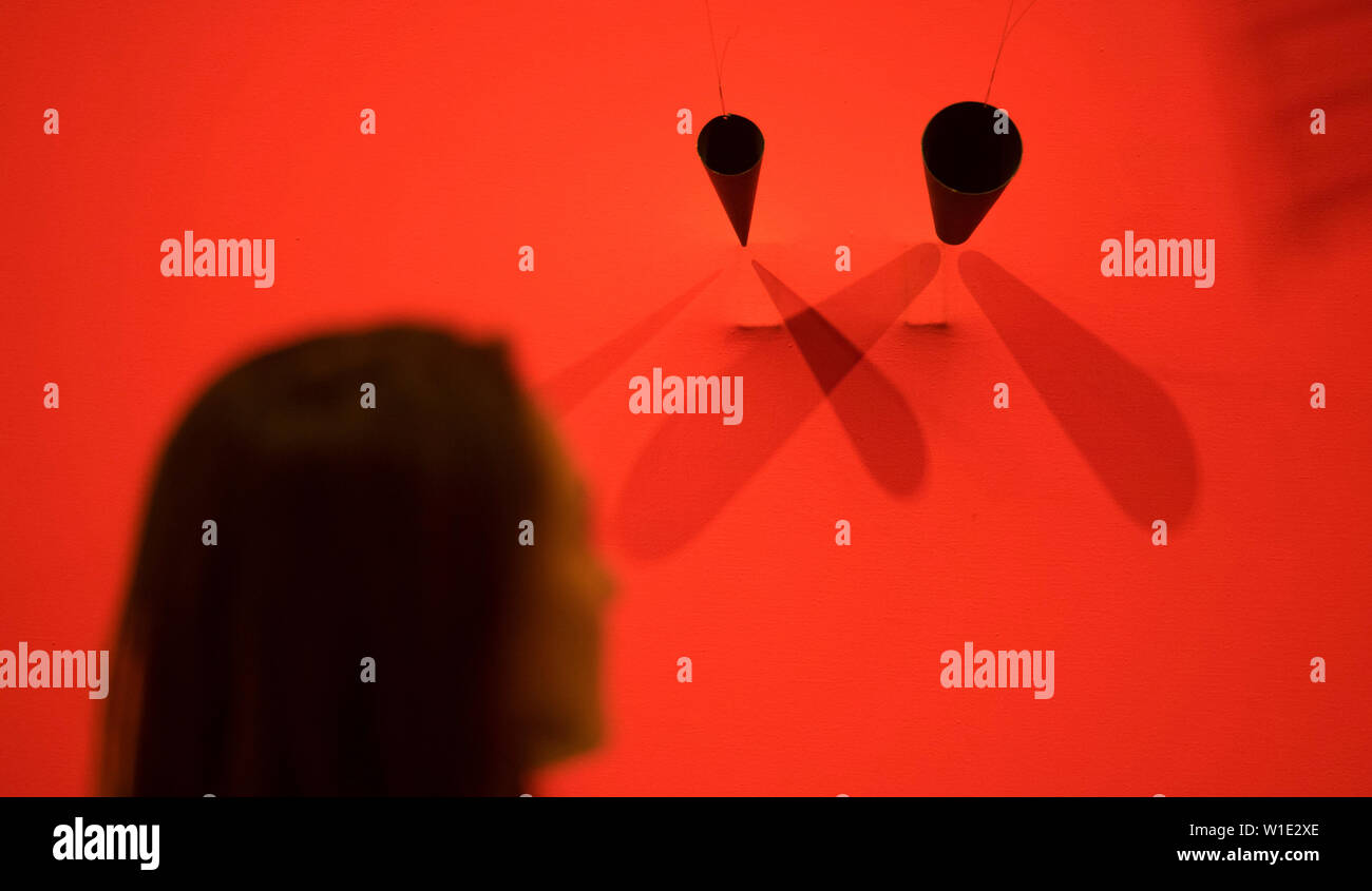 Tate Modern, London, UK. 2nd July 2019. Works by Takis, some of the ...