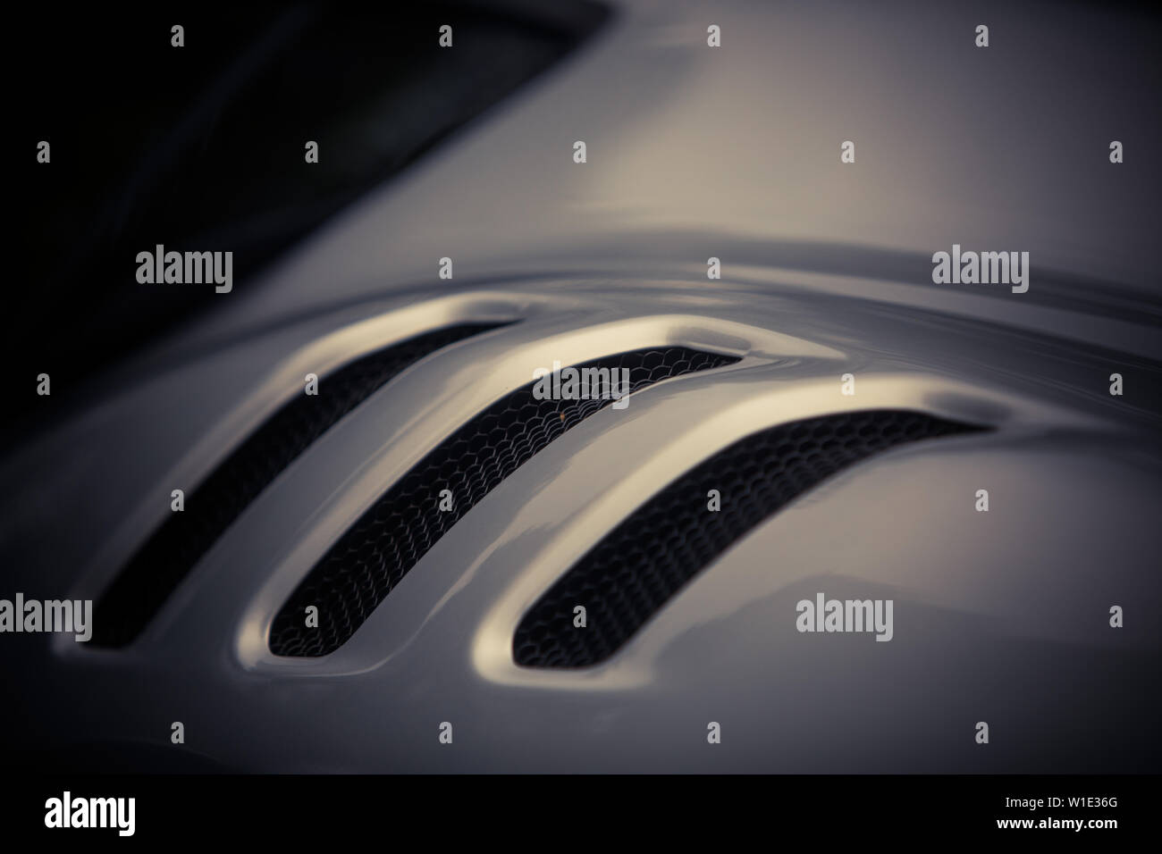Color close up of the air vents of a vintage classic car Stock Photo ...