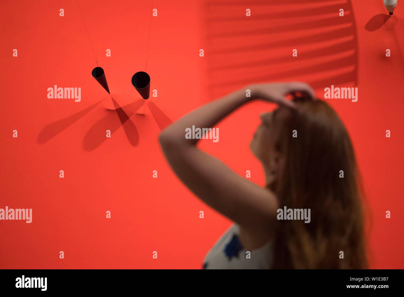 Tate Modern, London, UK. 2nd July 2019. Works by Takis, some of the ...