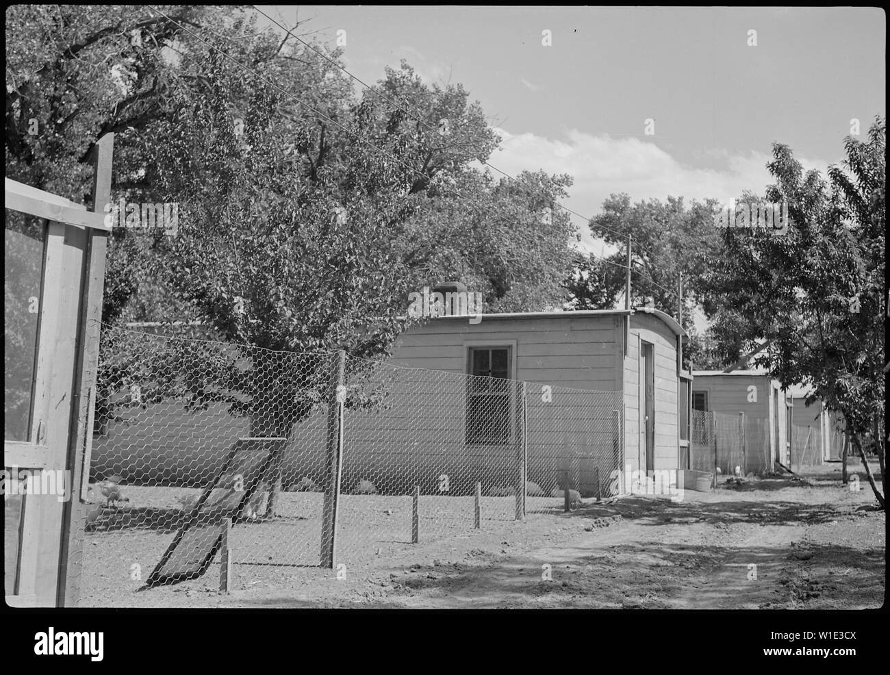 Granada Relocation Center, Amache, Colorado. Chicken pens, project farm ...