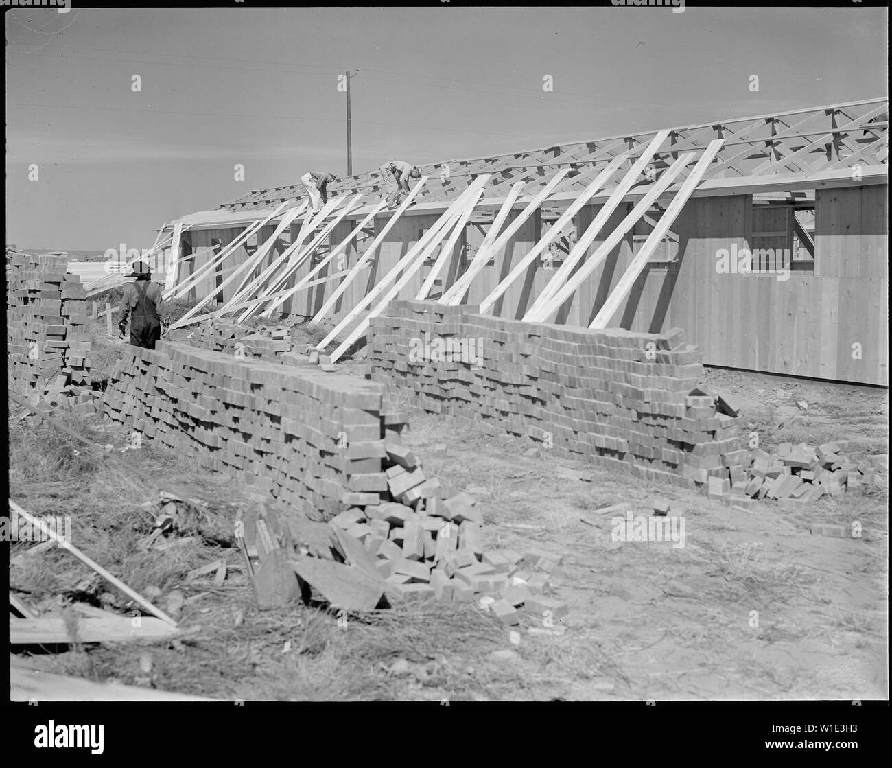 Granada Relocation Center, Amache, Colorado. Contractor's construction ...