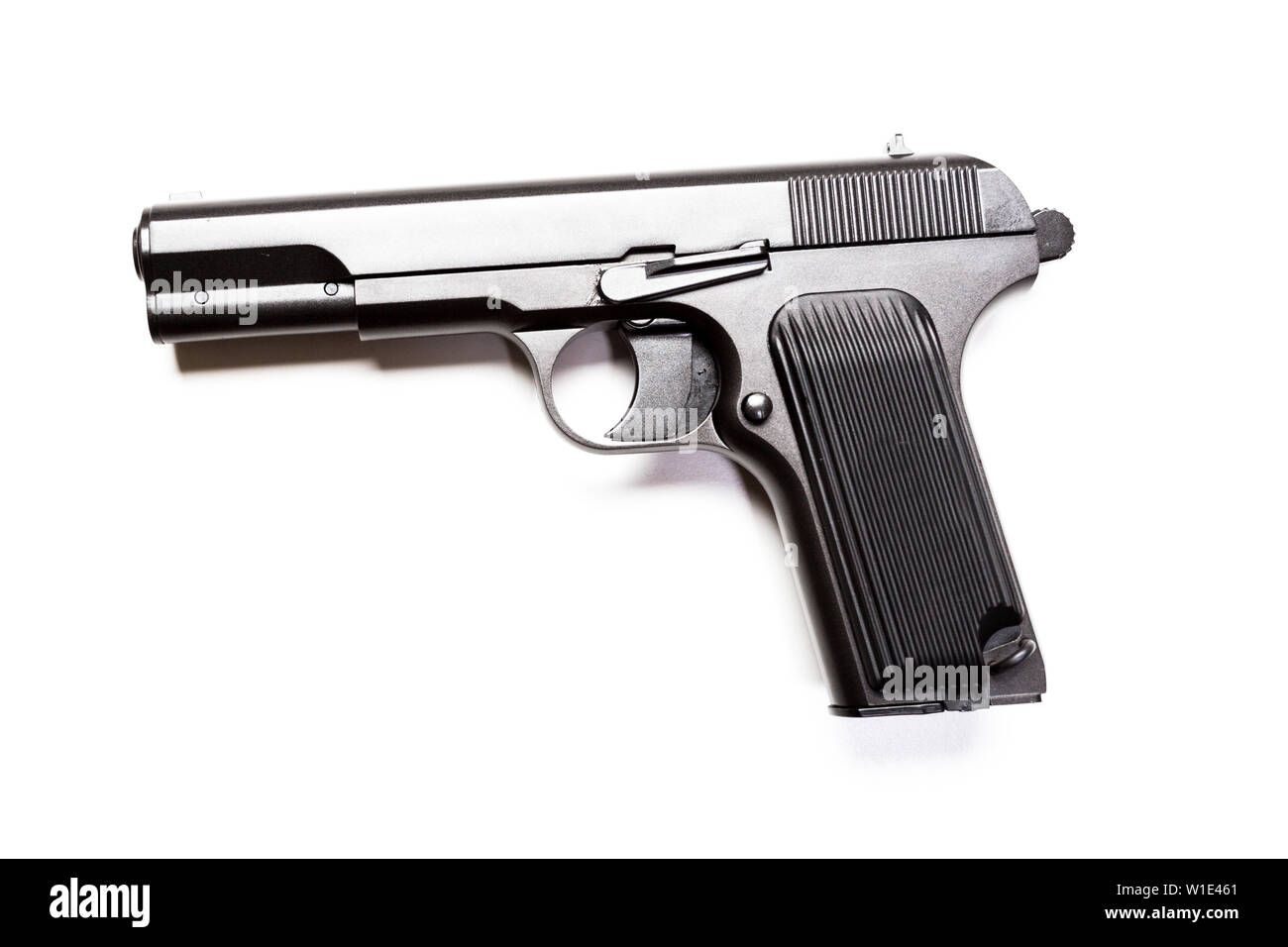 hand gun isolated on white background Stock Photo - Alamy