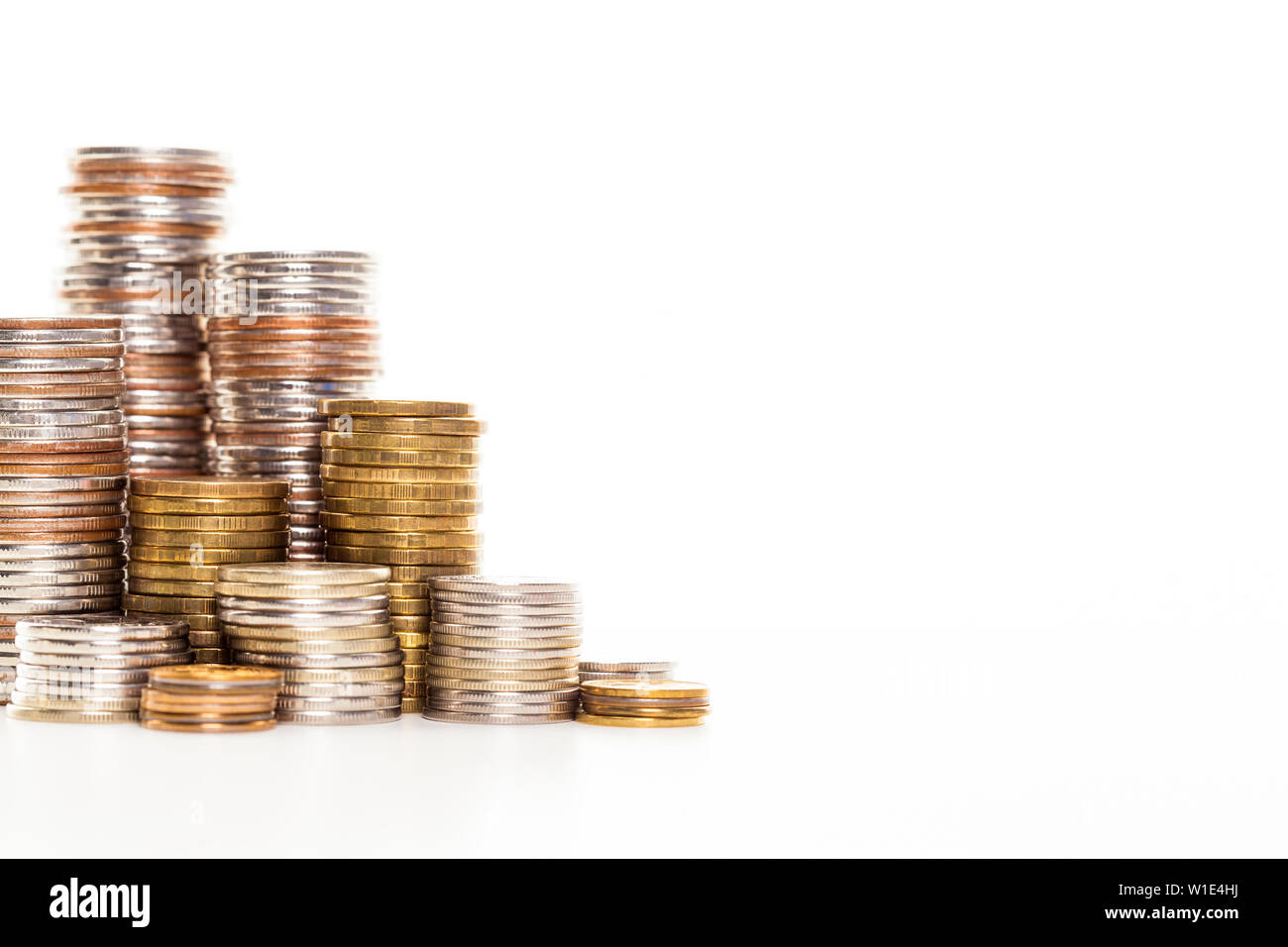 Coins isolated on white background Stock Photo - Alamy