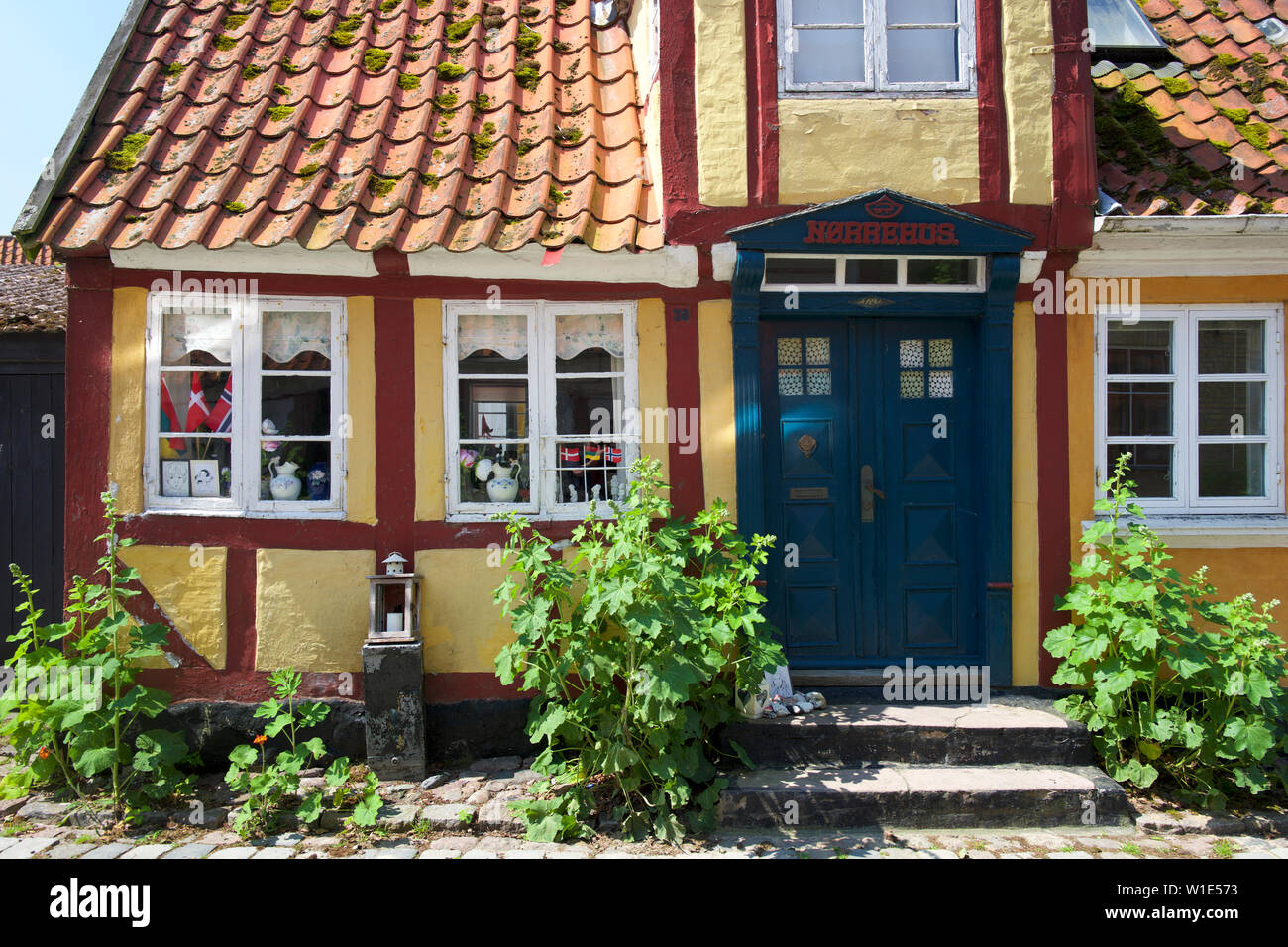 Traditional buildings, Aeroskobing, Aero, Denmark Stock Photo - Alamy
