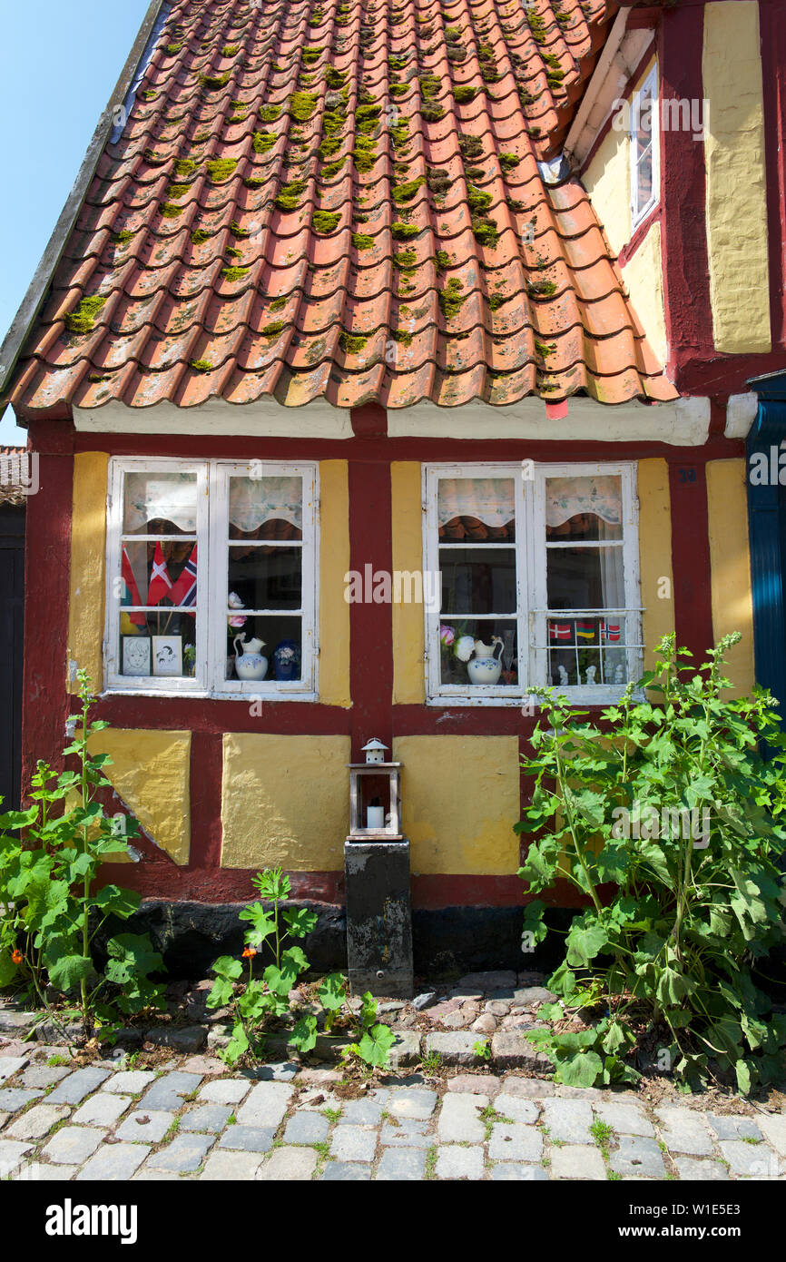 Traditional buildings, Aeroskobing, Aero, Denmark Stock Photo - Alamy